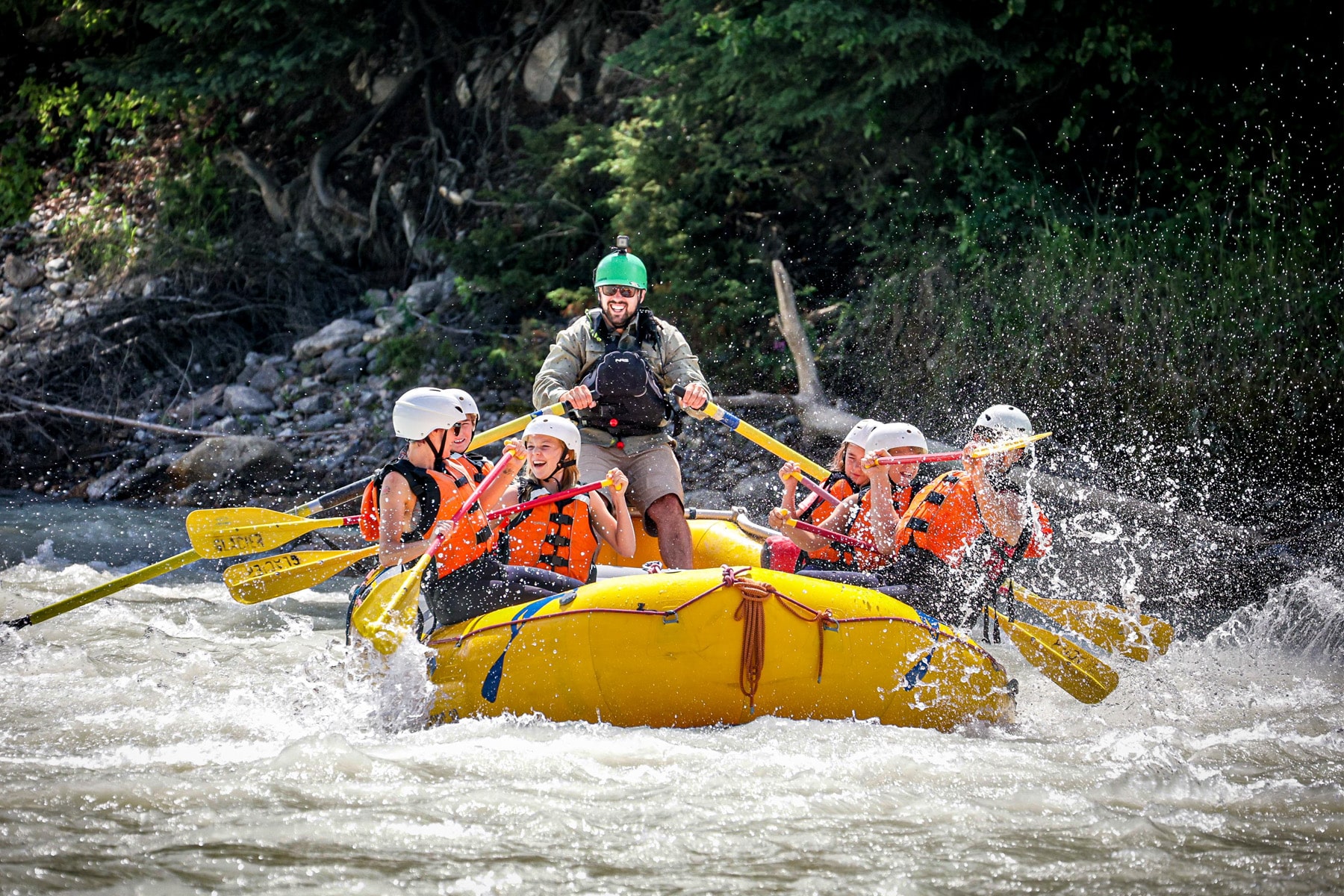 Family Rafting on the Kicking Horse River - Golden, BC