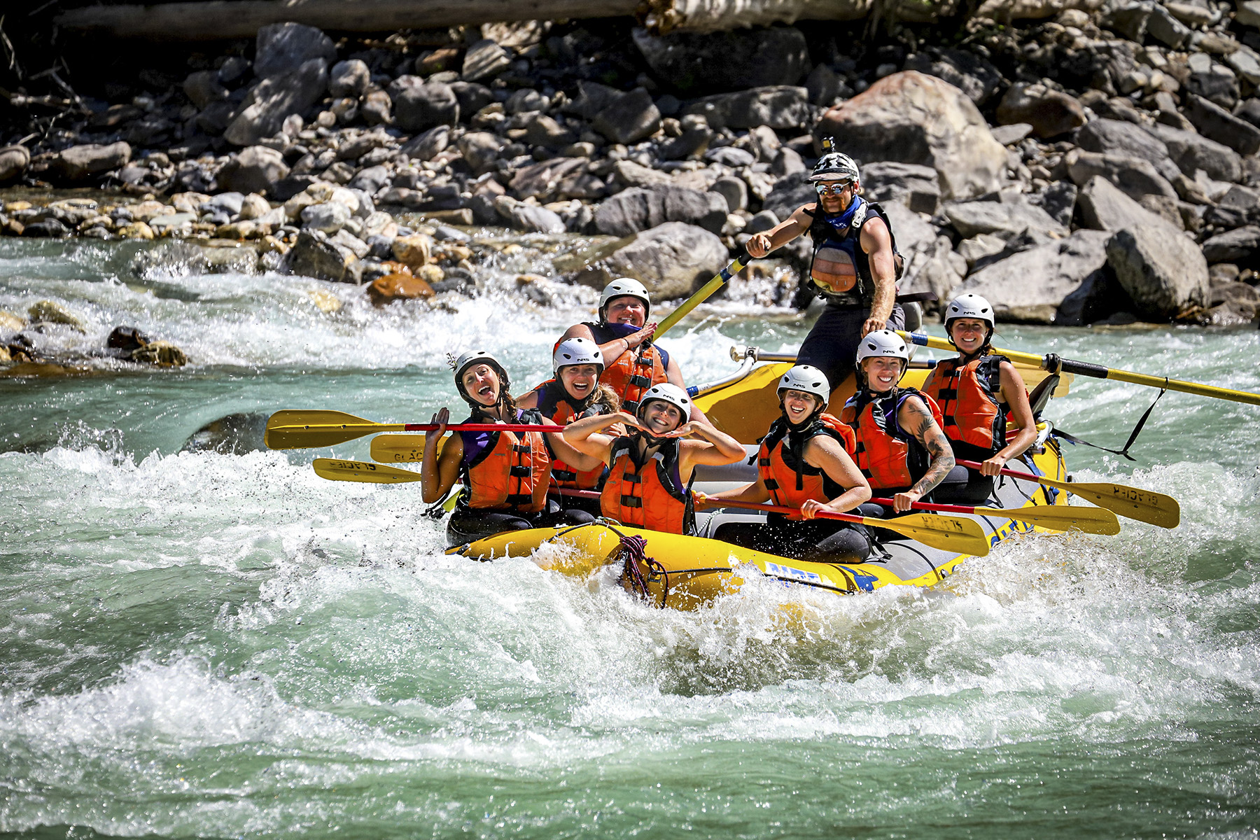 Bachelor Party in Golden BC - Raft the Kicking Horse River
