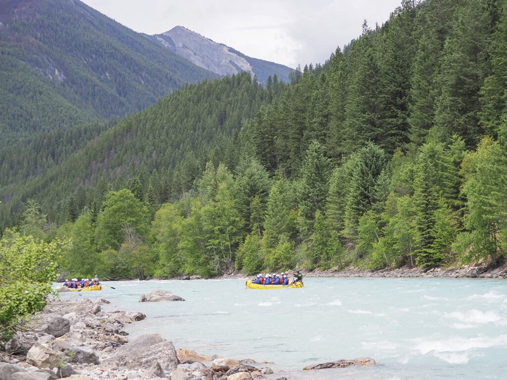 Rafting in the Rain - Kicking Horse River Golden BC
